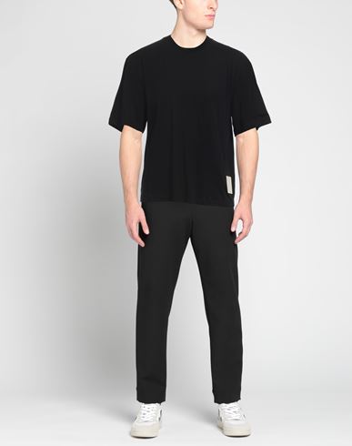 BALLY man t-shirt black size 36 cotton, lambskin