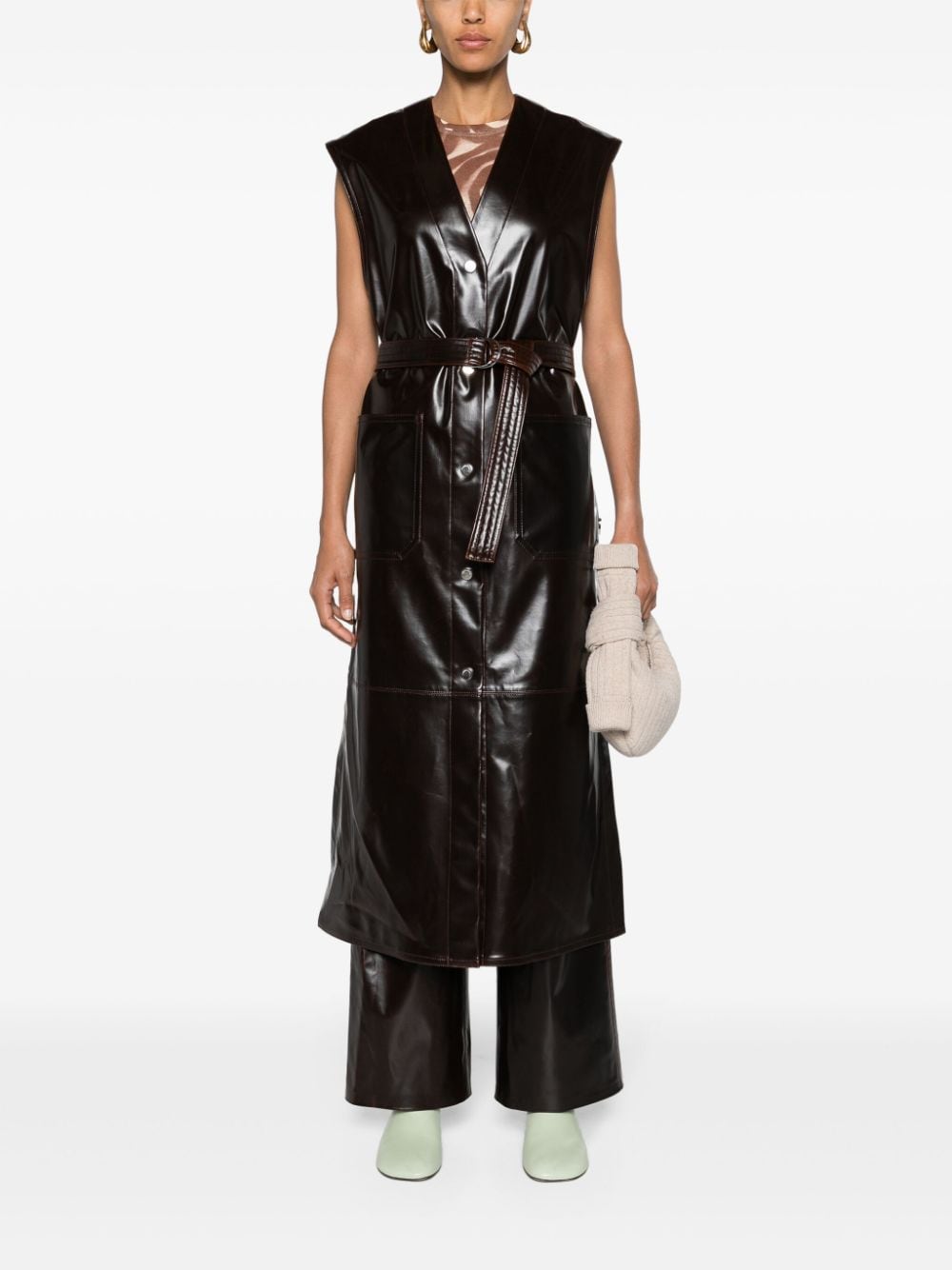 NANUSHKA Nanushka Rainey Mid-Length Sleeveless Coat