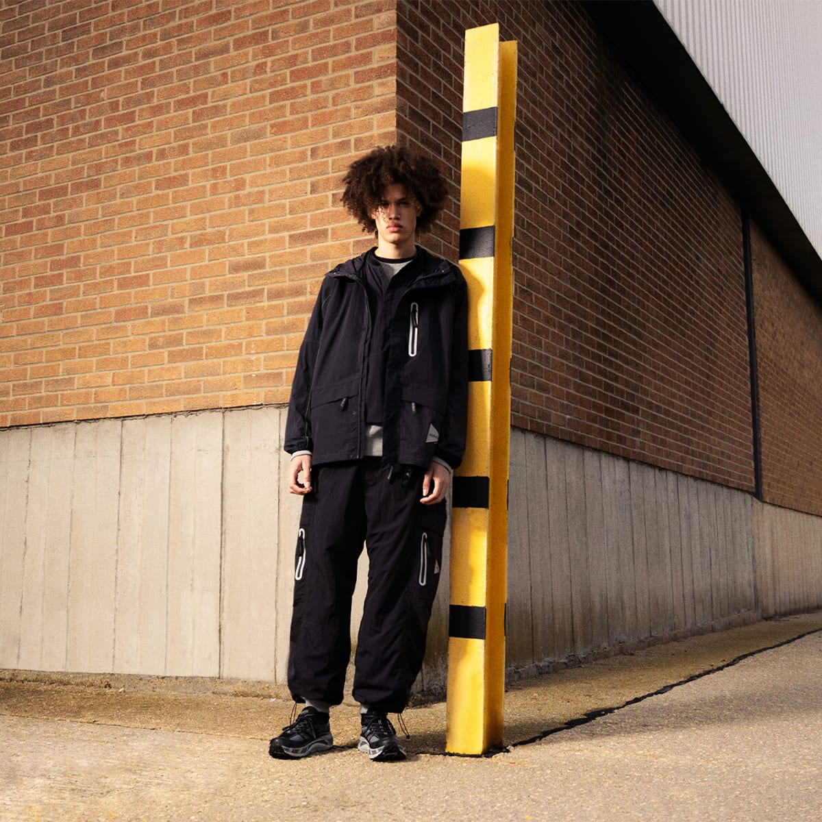 Gramicci X And Wander Patchwork Wind Pants In Black - 30% Off 