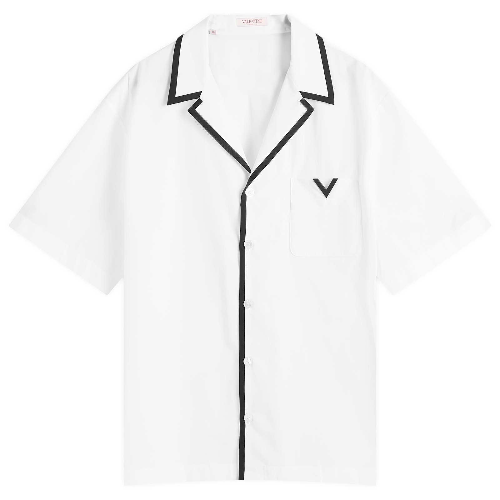 Valentino Garavani Cotton Poplin Vacation Shirt - White | Editorialist