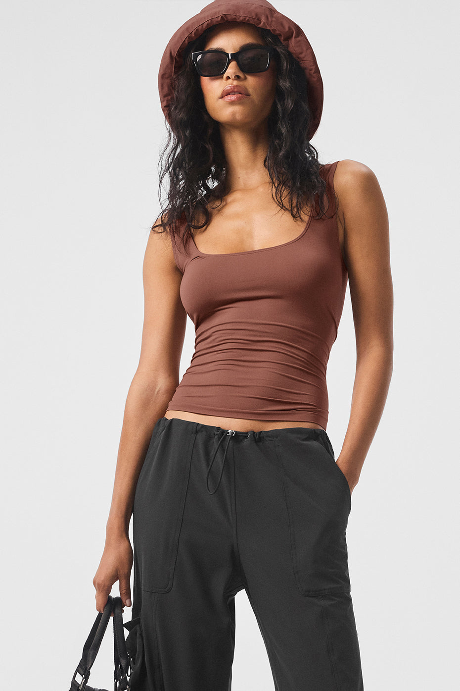 Alo Yoga Sheer Glow Tank - Ballet Pink | Editorialist