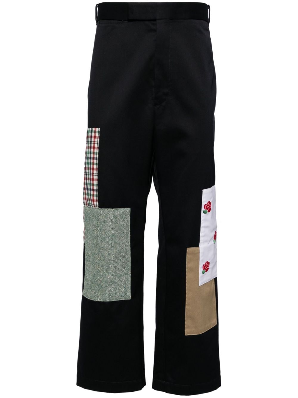 THOM BROWNE patchwork chino trousers