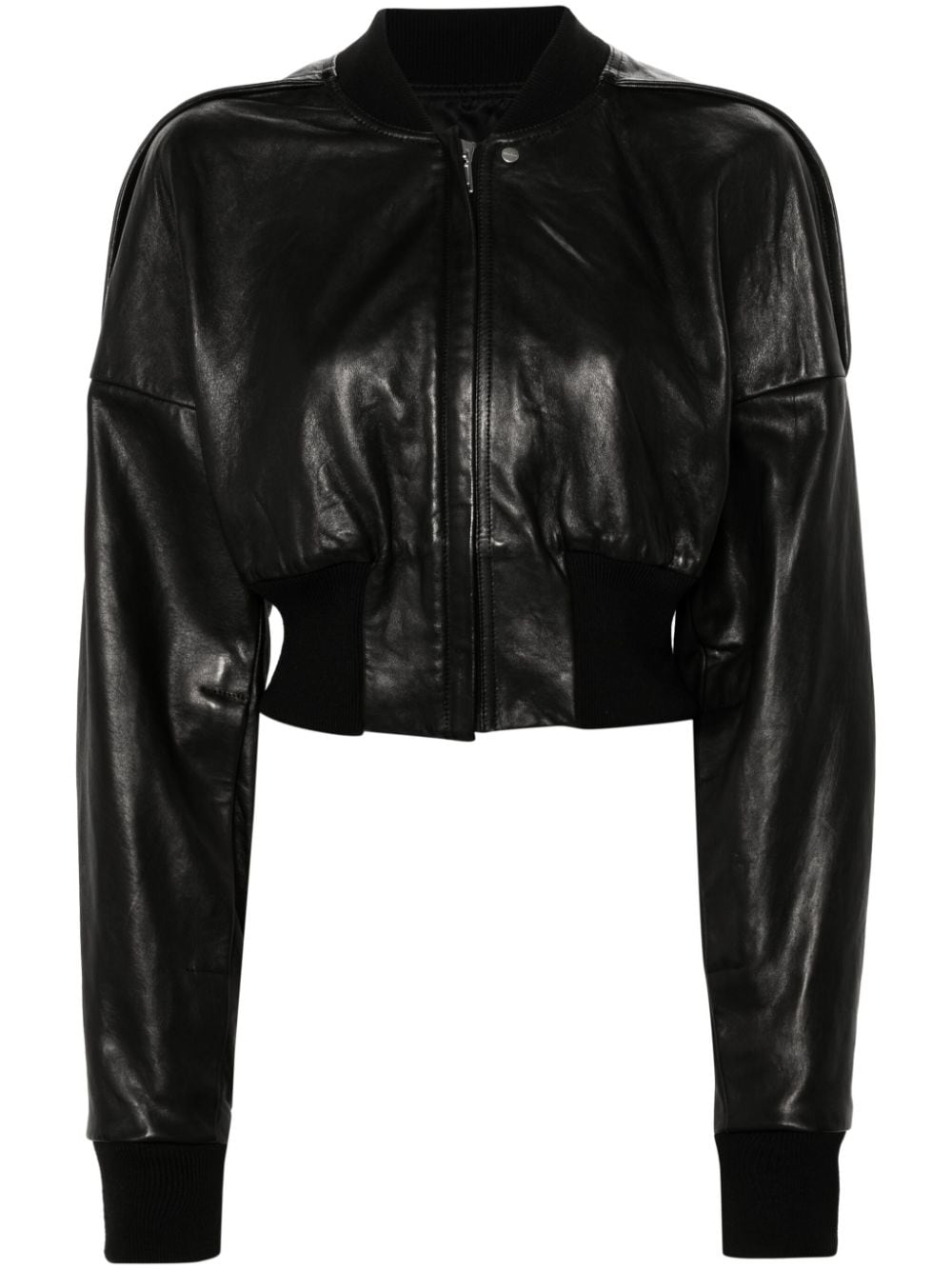 RICK OWENS Rick Owens Leather Cropped Jacket