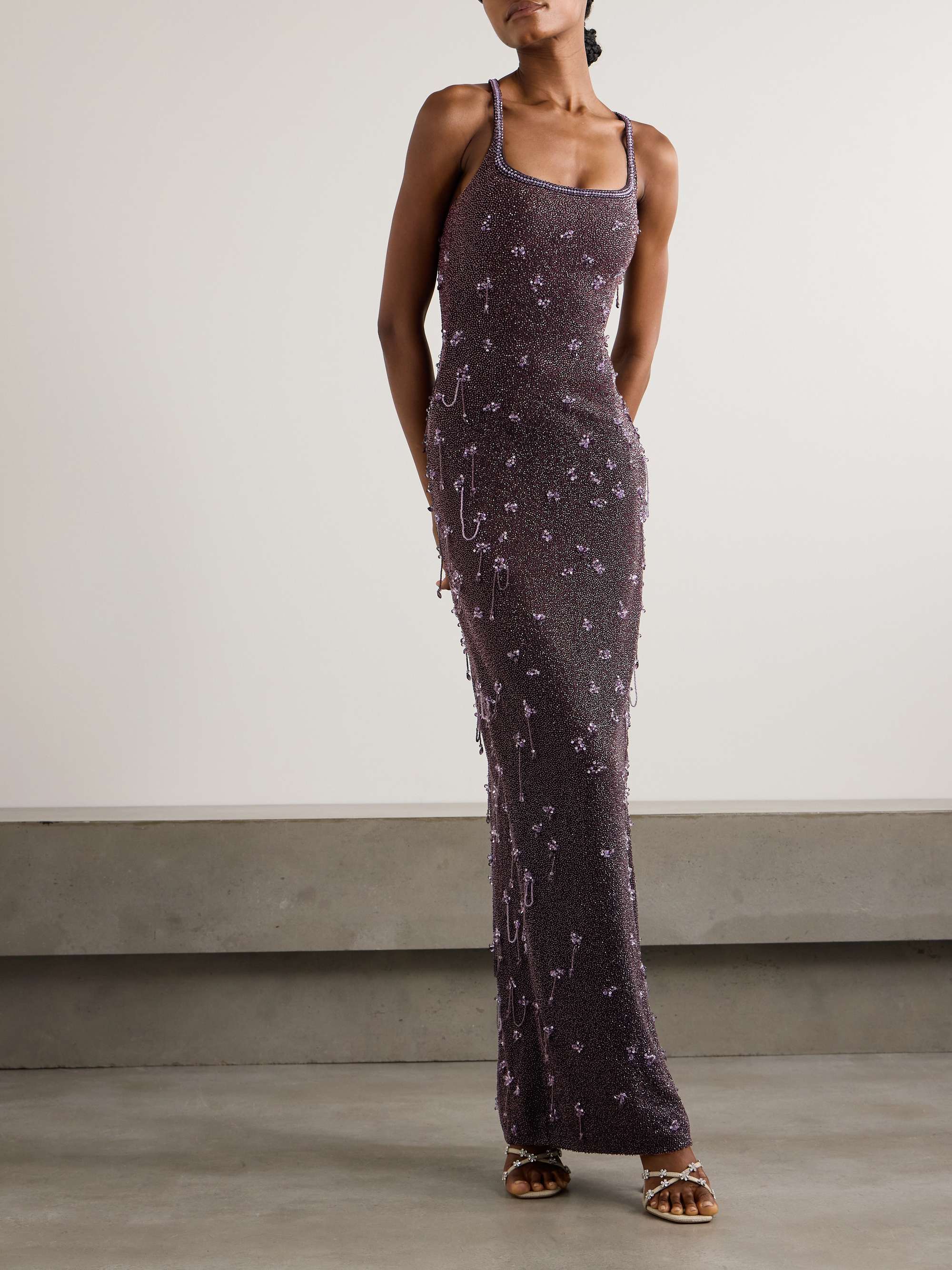 CLIO PEPPIATT Wisteria Embellished Gown - Purple | Editorialist CLIO PEPPIATT Wisteria Embellished Gown - Purple | Editorialist
