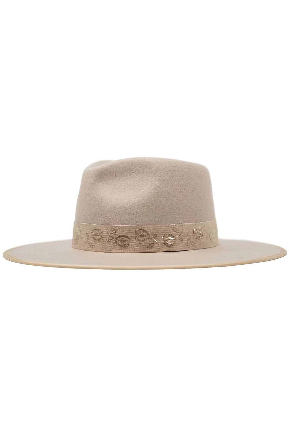 Olive & Pique Aubree Wool Rancher Hat In Nude In Beige - 42 