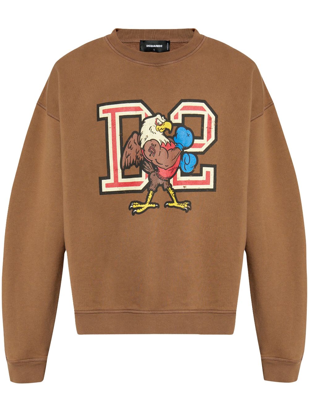 Dsquared2 Graphic Print Sweatshirt In Brown - 48% Off | Editorialist
