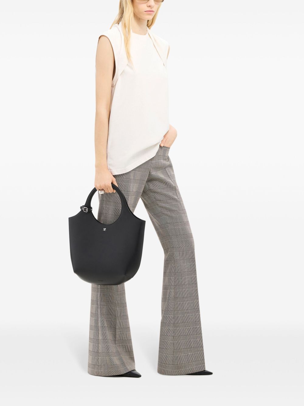 COURREGES Courrèges Holy Midi Leather Bag