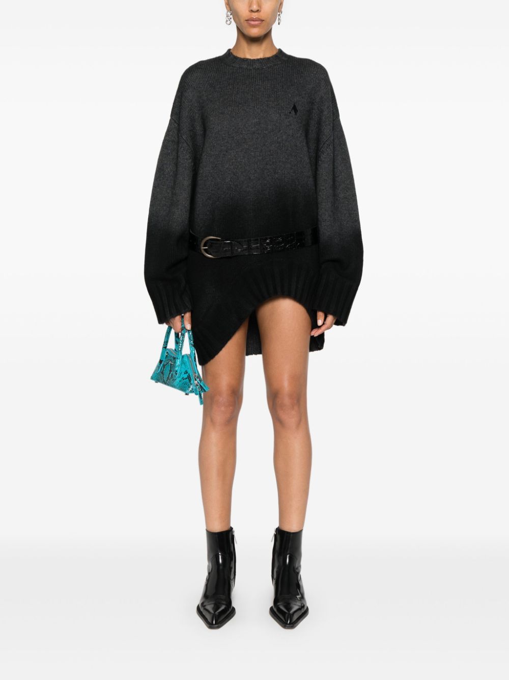 ATTICO The Attico Ribbed-Knit Mini Dress