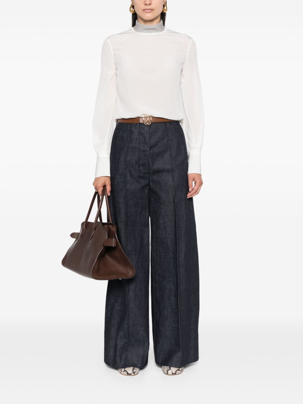 BRUNELLO CUCINELLI Brunello Cucinelli Monili-Detail Blouse