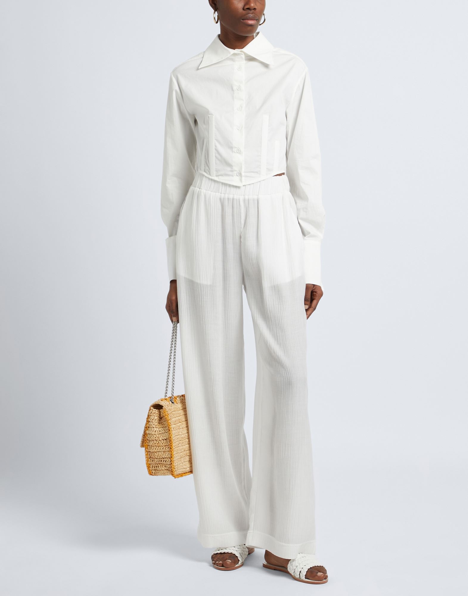 ALPHA STUDIO ALPHA STUDIO Wide Leg Tencel Blend Pants