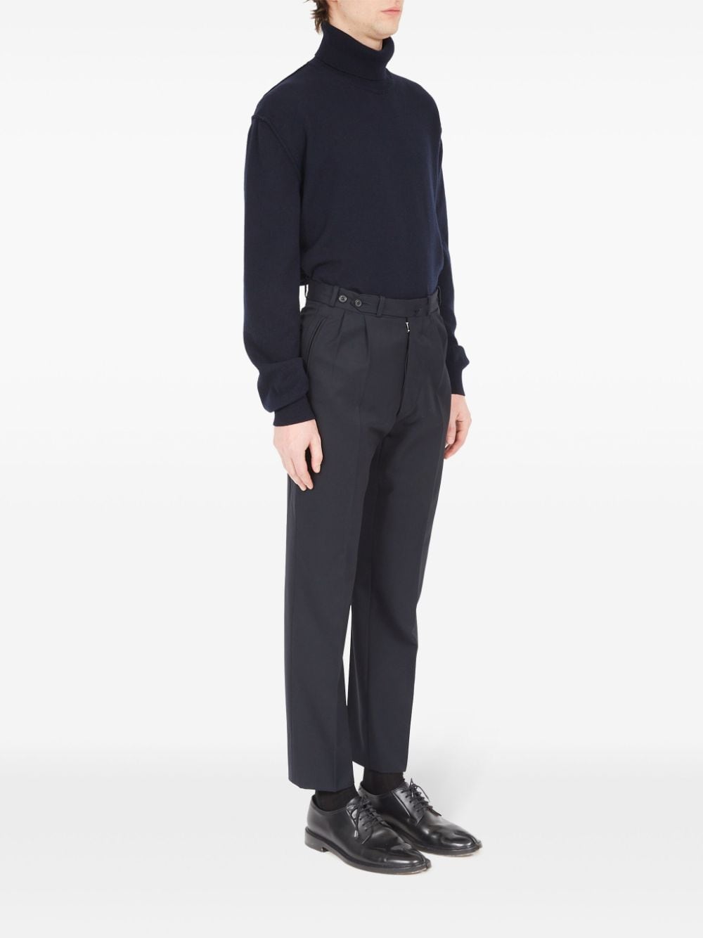 MAISON MARGIELA Maison Margiela Virgin-Wool Cropped Trousers