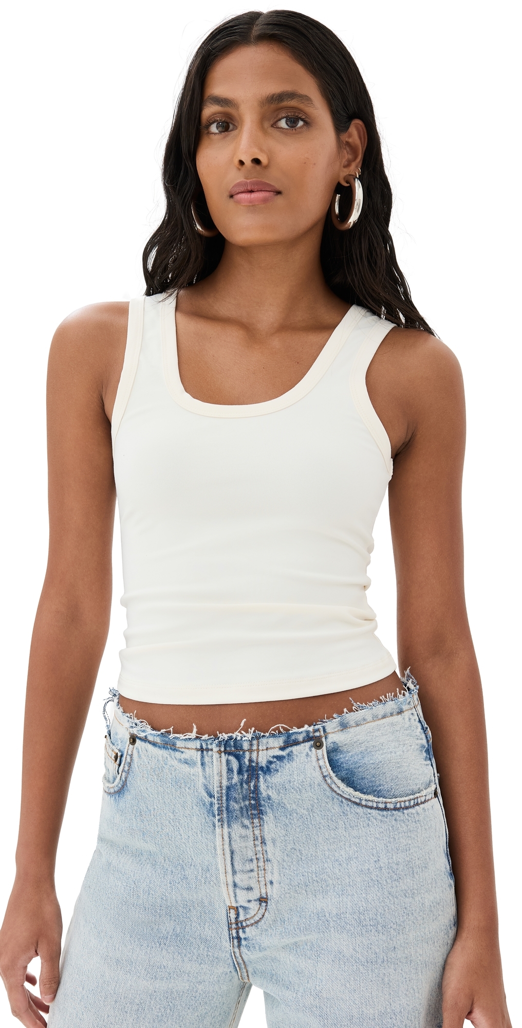 R13 Shredded Seam Drop Neck Shirt