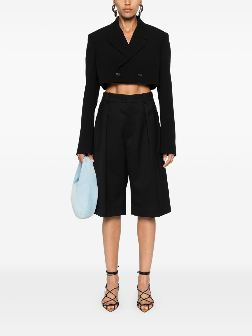 WARDROBE.NYC WARDROBE.NYC Cropped Double-Breasted Blazer
