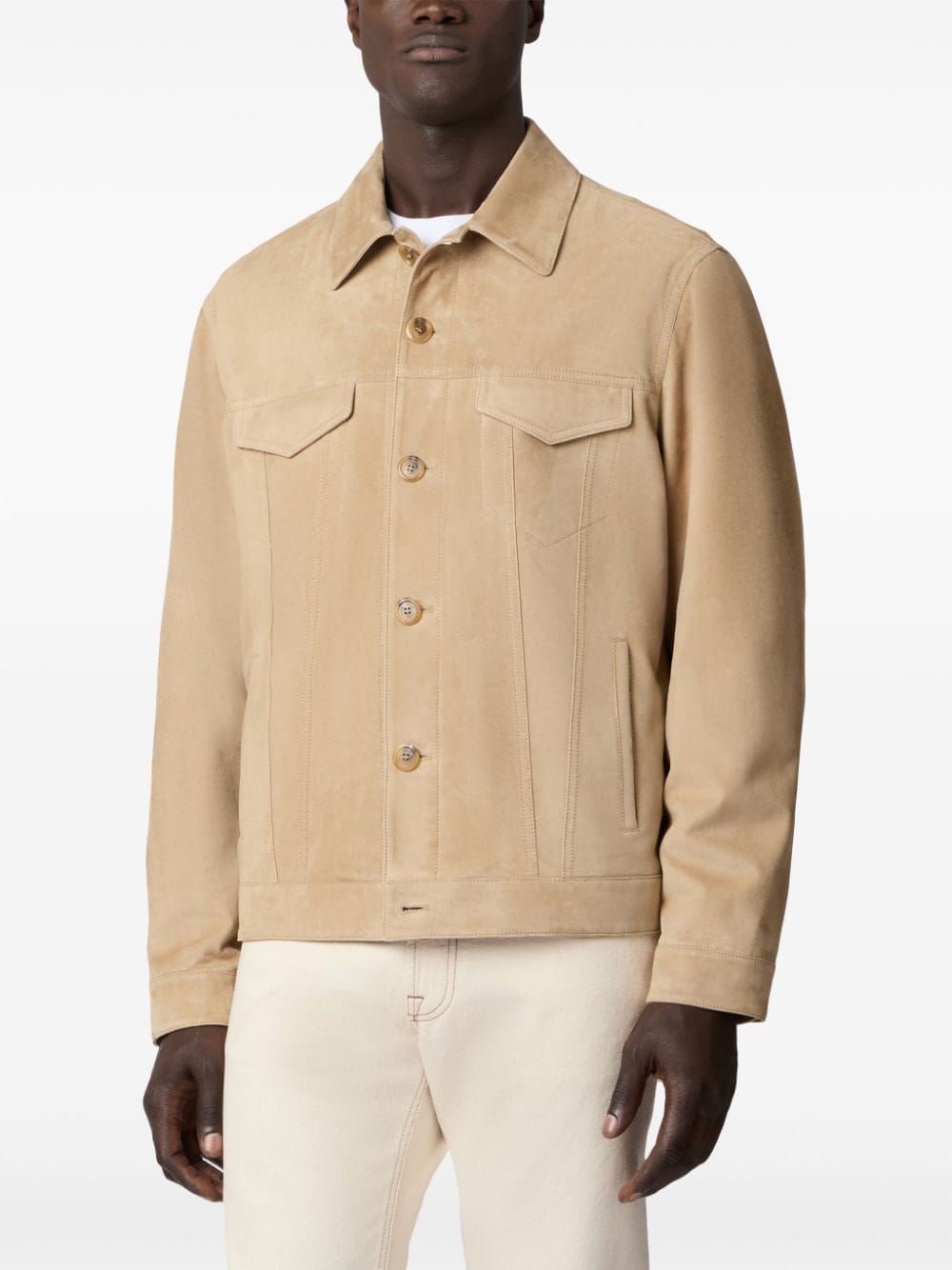 TOD'S Tod's Suede Trucker Jacket