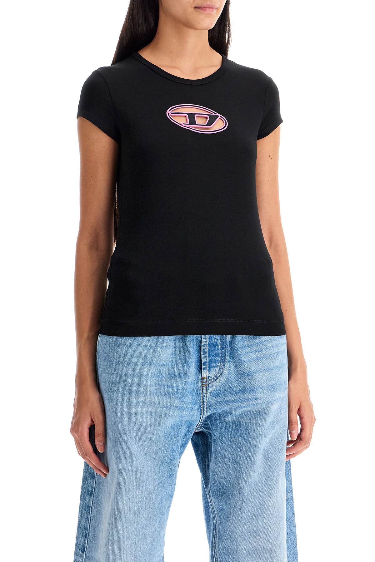 Diesel® Angie T-Shirt With Peekaboo Logo - White | Editorialist