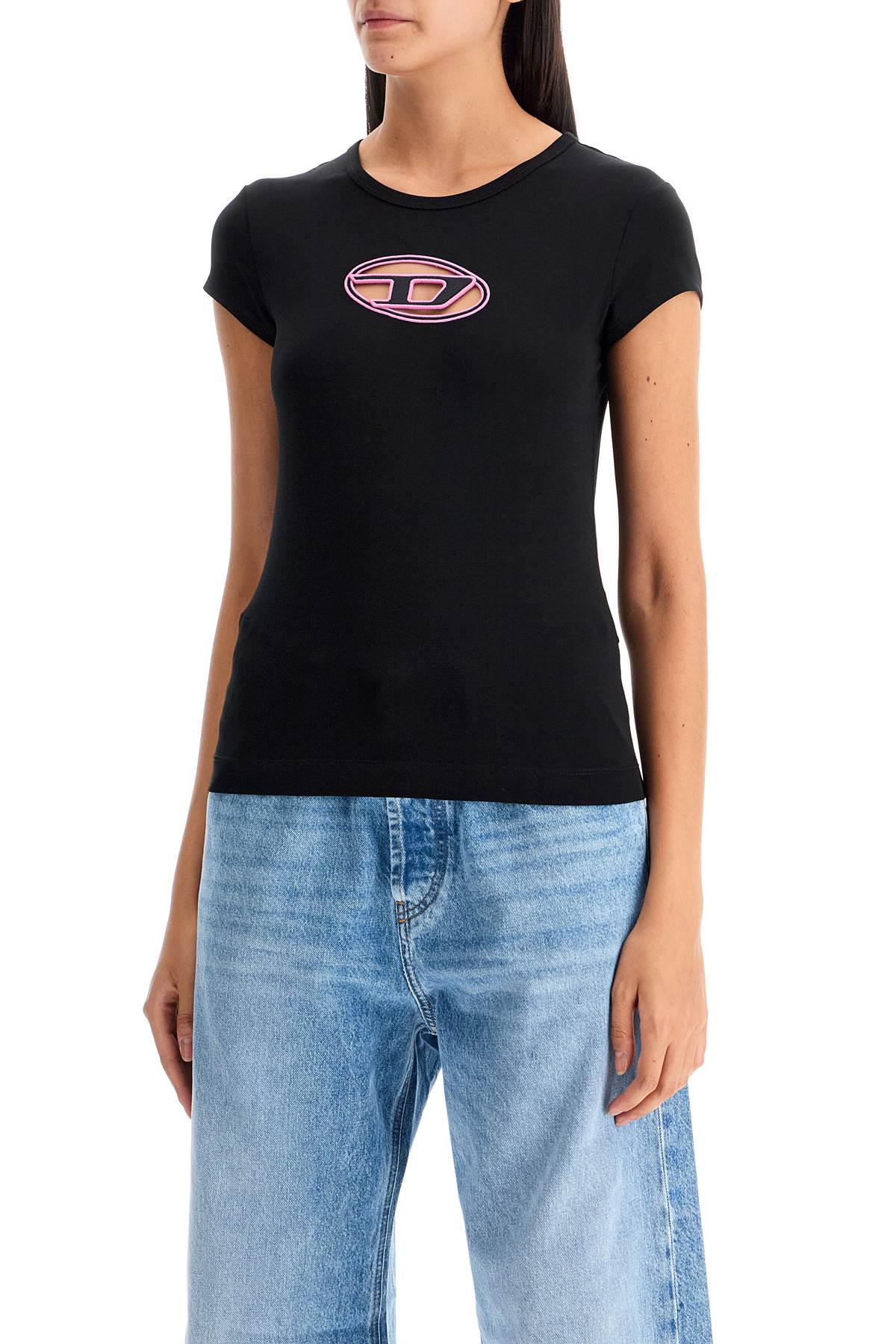 Diesel® Angie T-Shirt With Peekaboo Logo - White | Editorialist