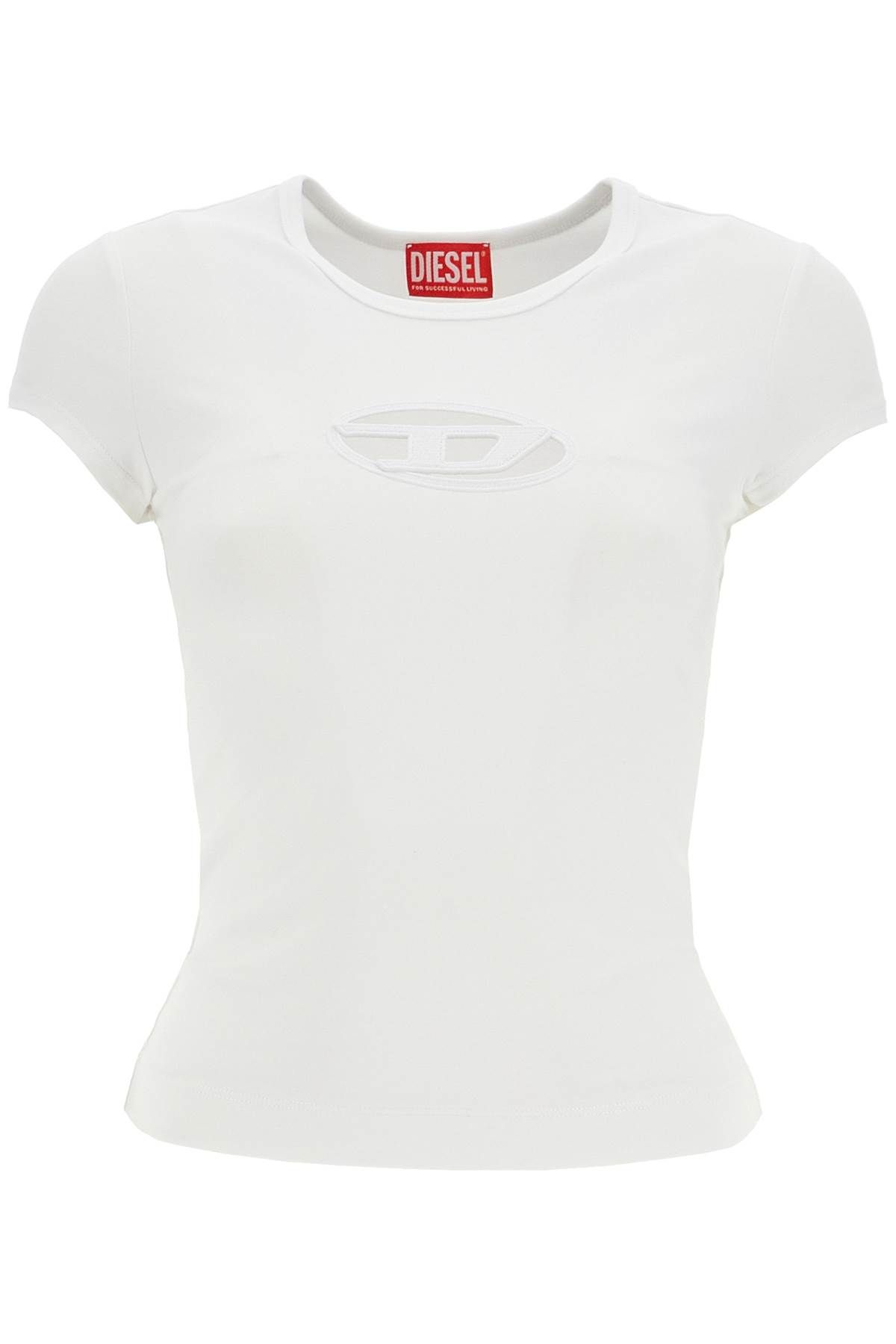 Diesel® Angie T-Shirt With Peekaboo Logo - White | Editorialist