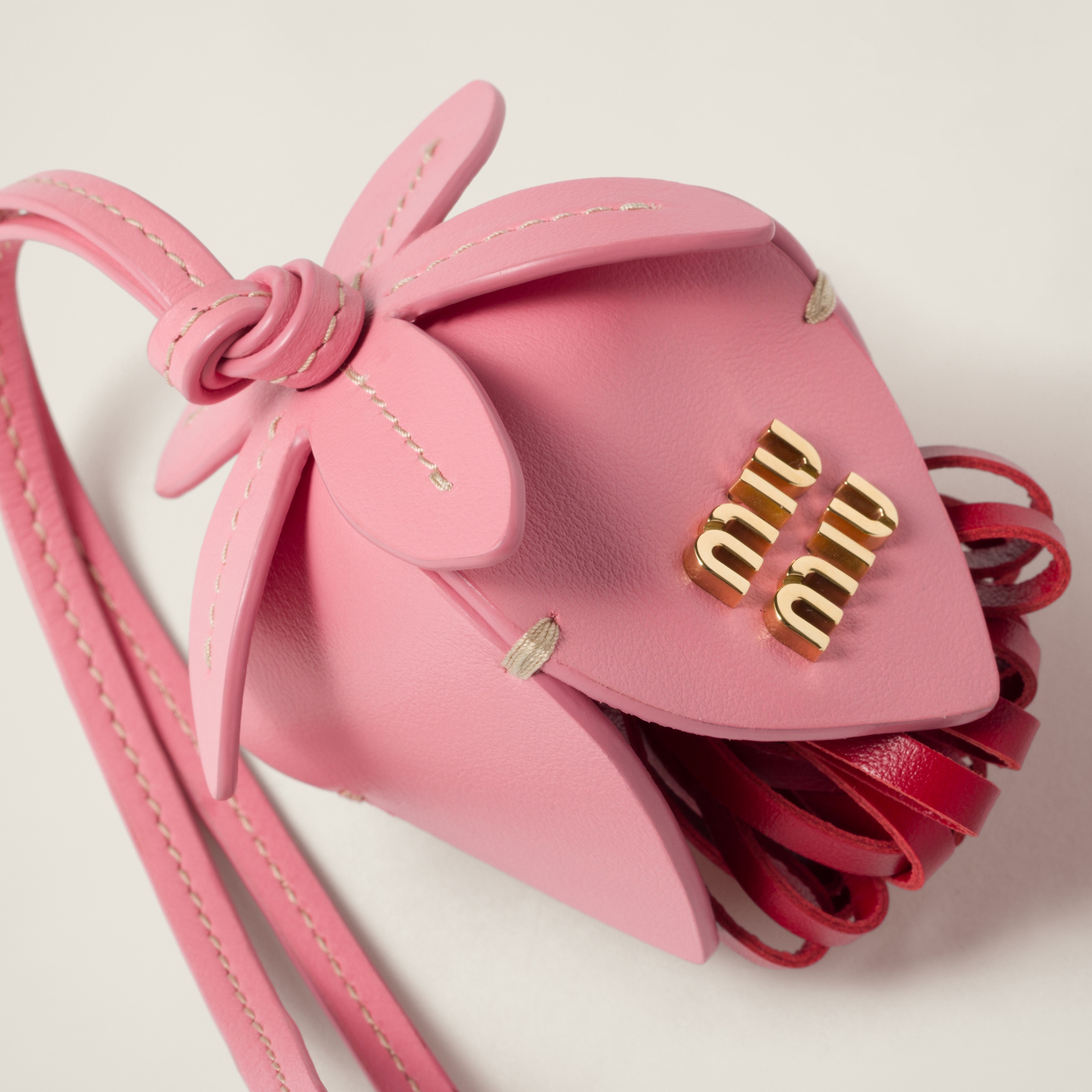 Miu Miu Leather Trick - Pink/Red | Editorialist