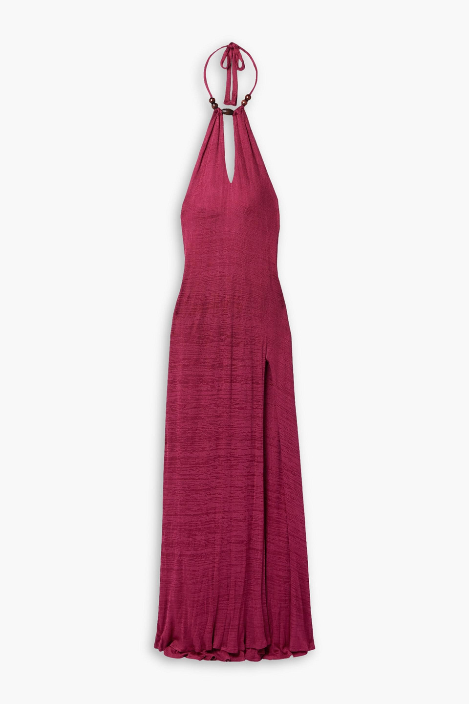 Savannah Morrow Oia Beaded Halterneck Maxi Dress In Plum - 85% Off | Editorialist Savannah Morrow Oia Beaded Halterneck Maxi Dress In Plum - 85% Off | Editorialist