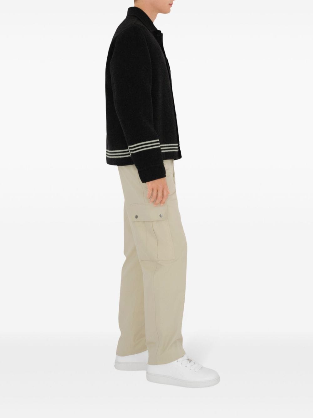 BURBERRY ekd wool overshirt