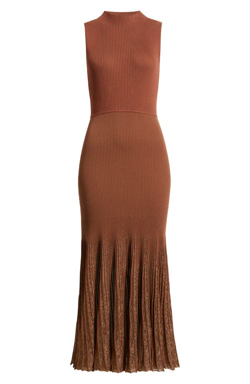 moon river metallic sleeveless rib sweater dress Sleeveless Shimmer Midi Sweater Dress by Moon River