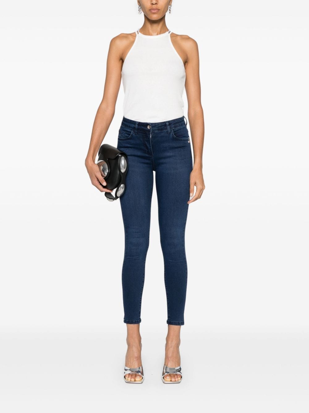 PATRIZIA PEPE Patrizia Pepe Logo-Plaque Jeans