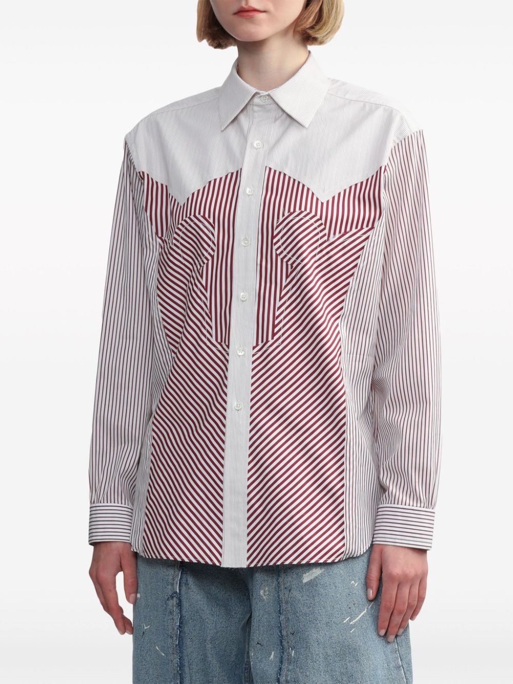 MAISON MARGIELA Striped Cotton Shirt