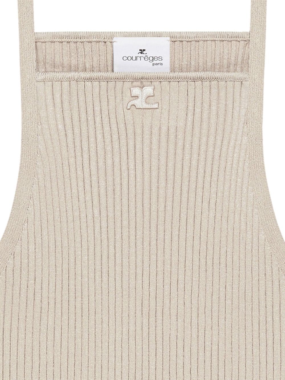 COURREGES Courrèges Pointy Rib-Knit Tank Top