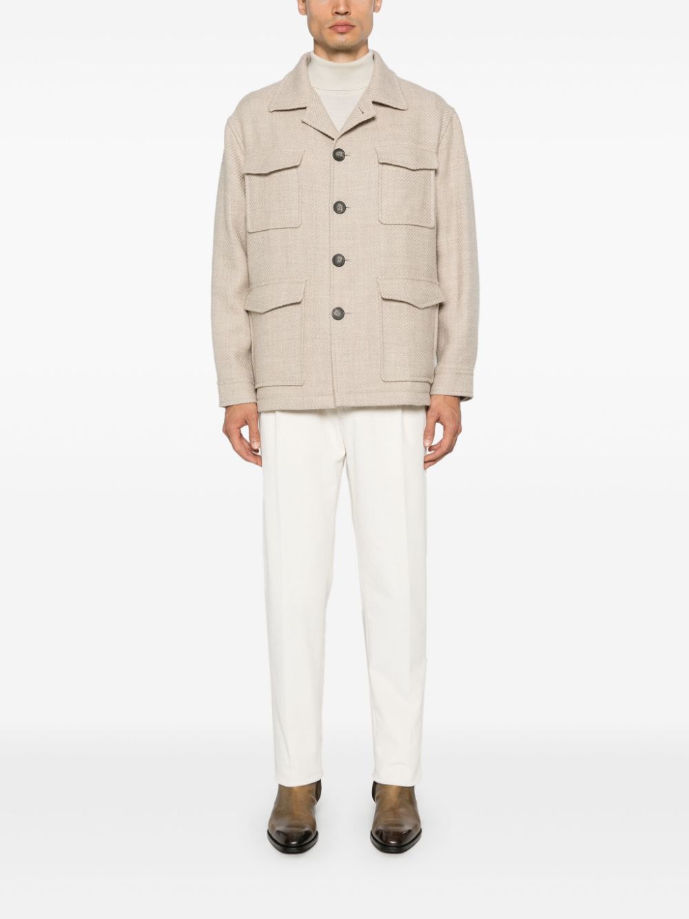 TAGLIATORE wool shirt jacket