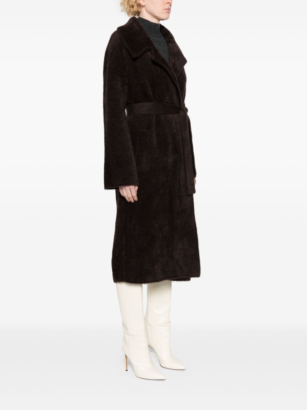 PINKO PINKO Faux-Fur Belted Coat