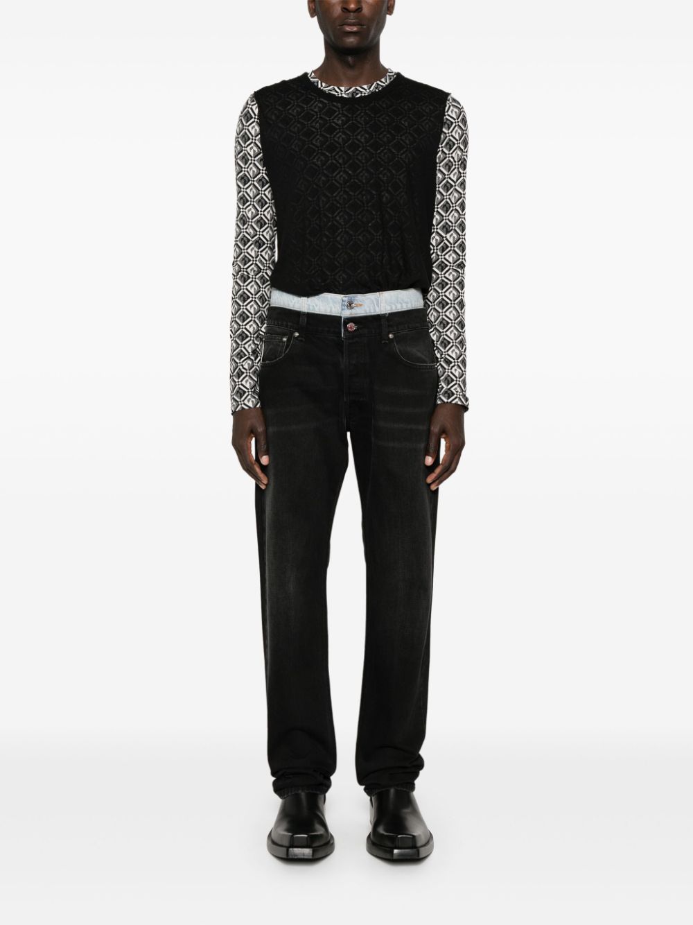 VTMNTS VTMNTS Layered-Effect Jeans