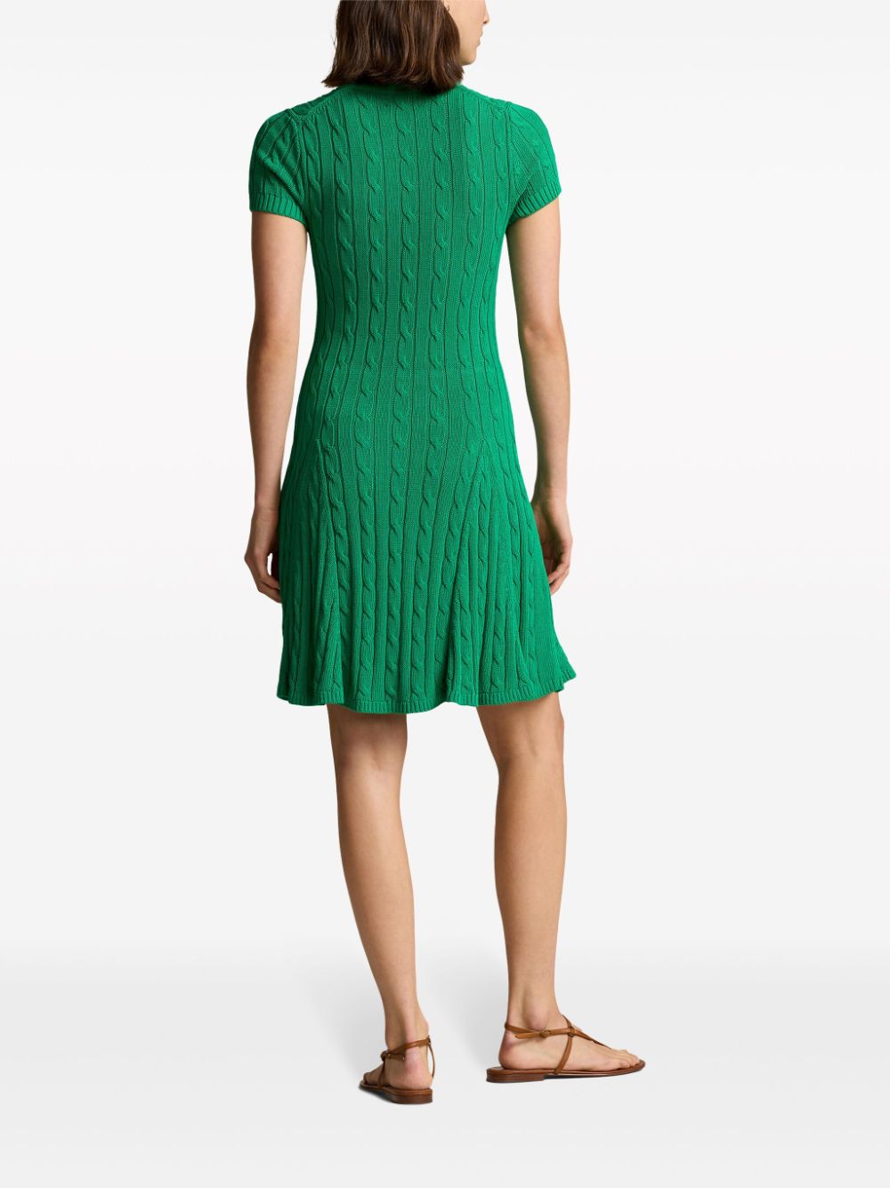 ralph lauren olive green sweater dress Lauren Ralph Lauren | Dresses | Ralph Lauren Olive Green Sweater Dress Faux Leather Patch Cable Knit V Neck Sz X