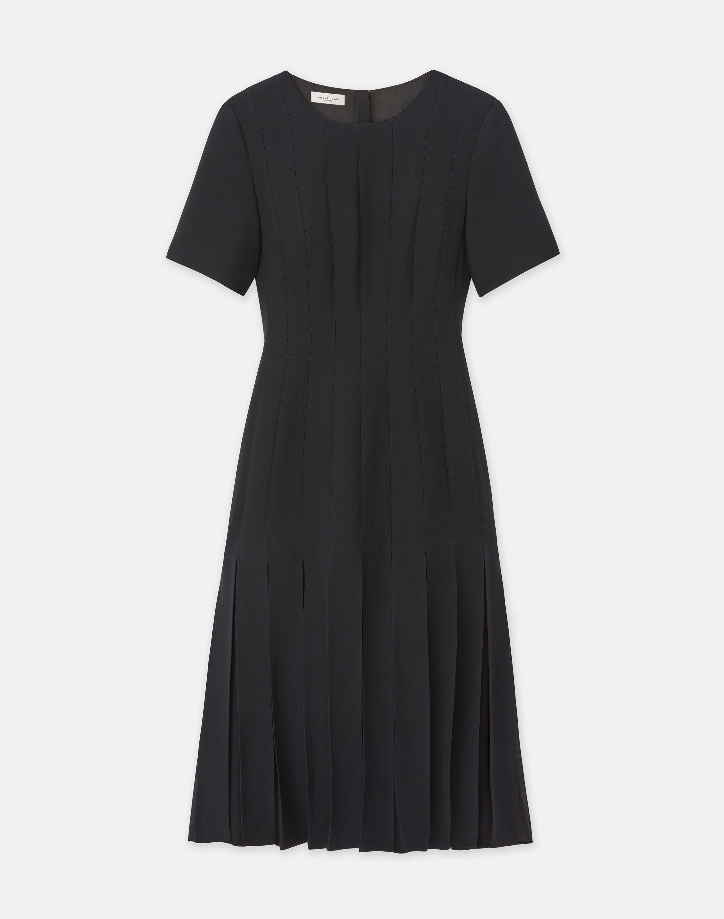 lafayette 148 black dress Lafayette 148 V-Neck Knee-Length Dress w/ Tags - Black Dresses, Clothing -  WLFFY231823
