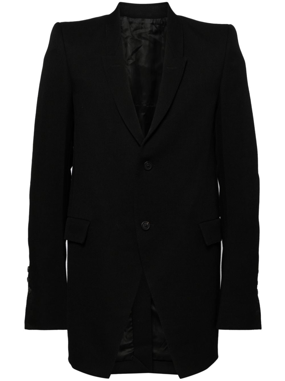 Collarless Blazer Rick Owens Blazer Mens Rick Owens Seam-detail 