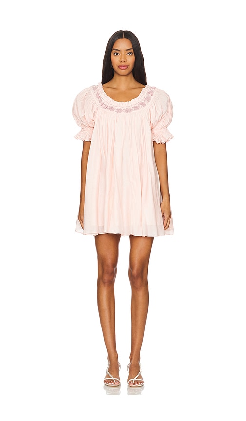 white mini dress nearby Raquel Babydoll Corset Mini Dress