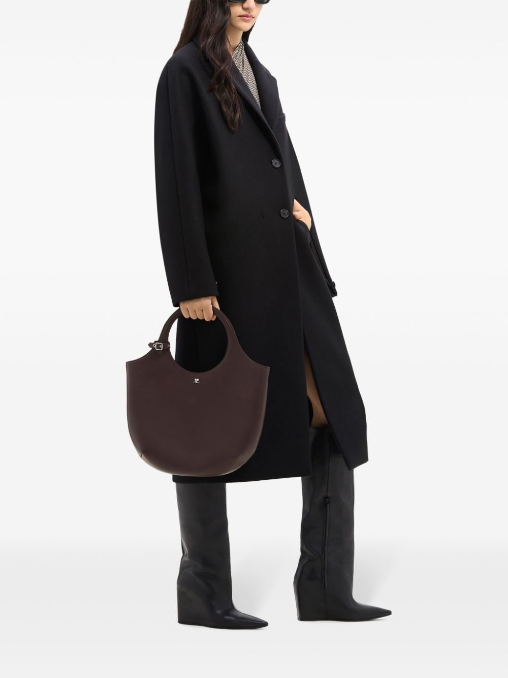 COURREGES Courrèges Holy Leather Tote Bag