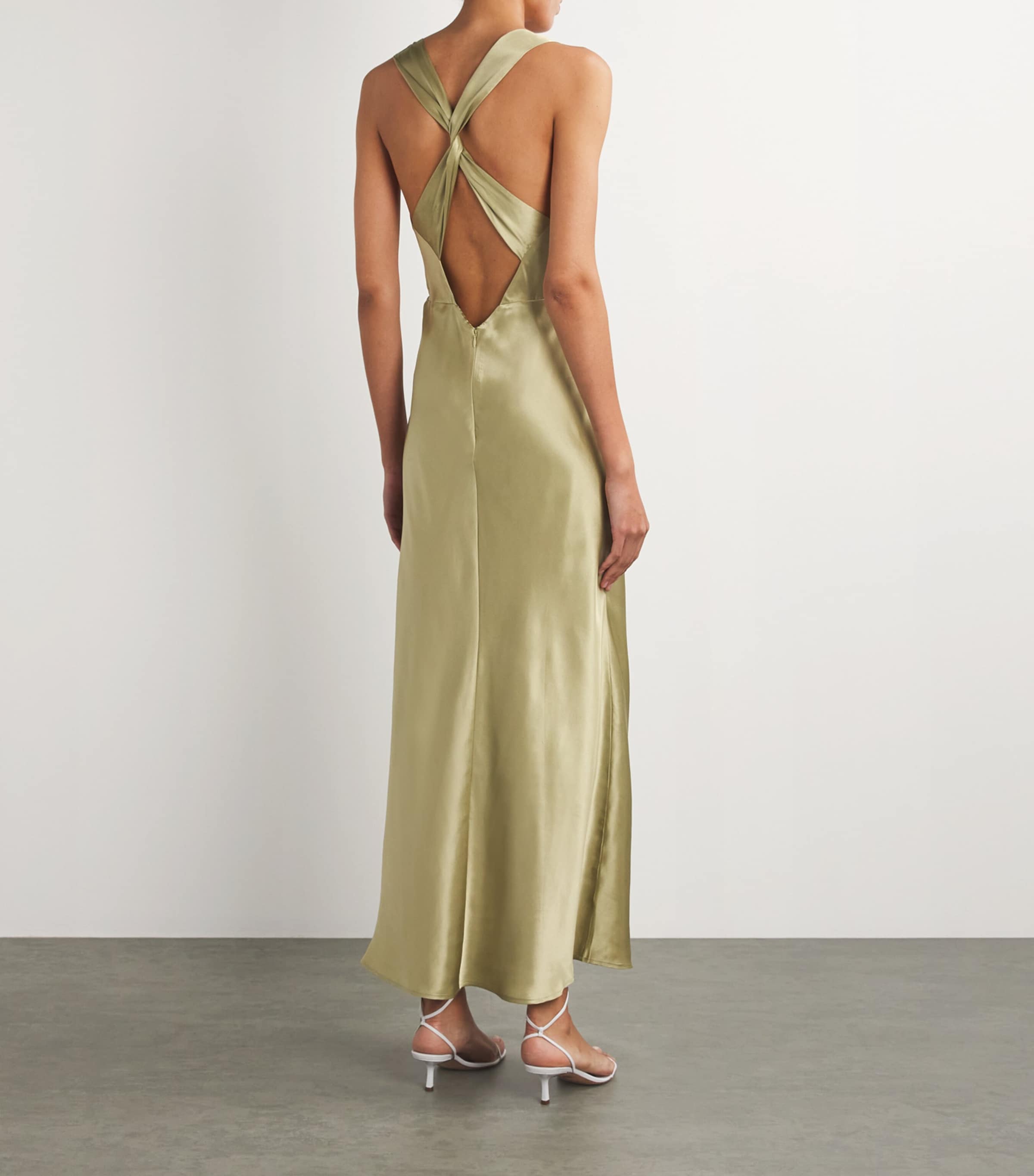 paige tia silk dress Tia Silk Wrap Midi Dress