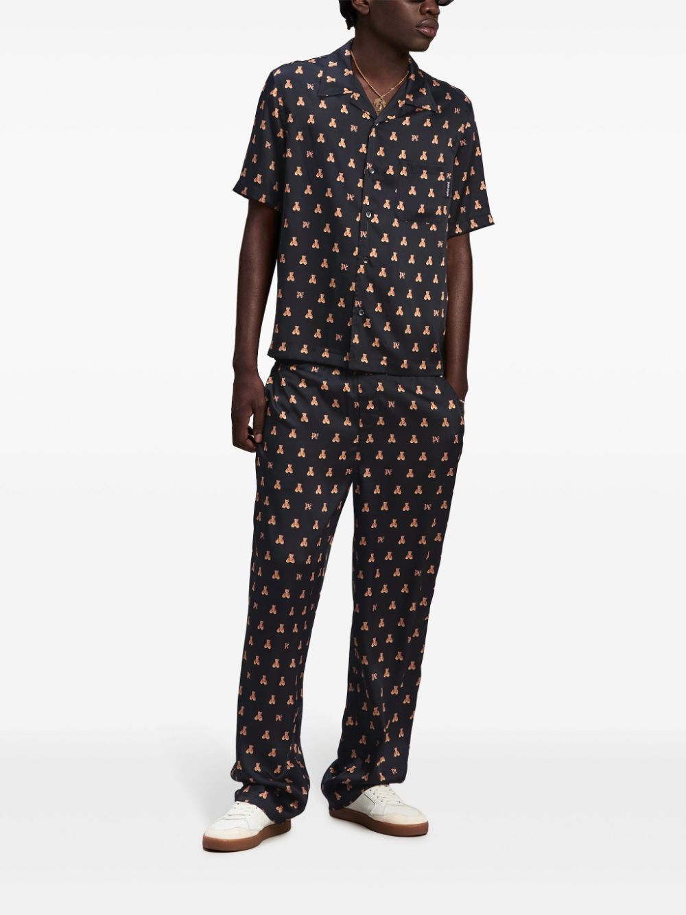 PALM ANGELS Palm Angels Bear Monogram Trousers
