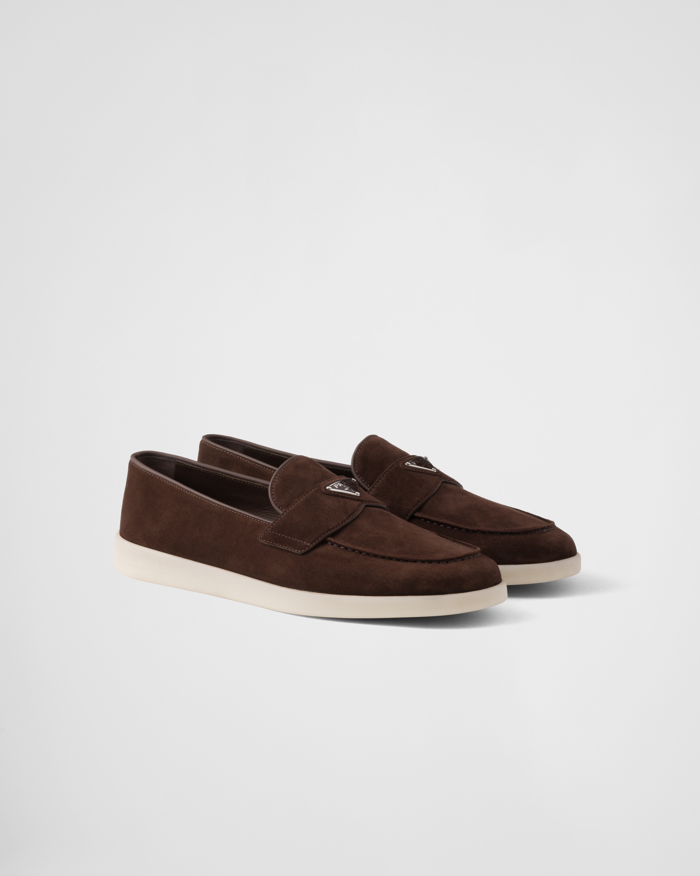 PRADA Moccassins for men in brown Prada Loafers Men Leather Brown/Natural | B-Exit – B-Exit  main image 2