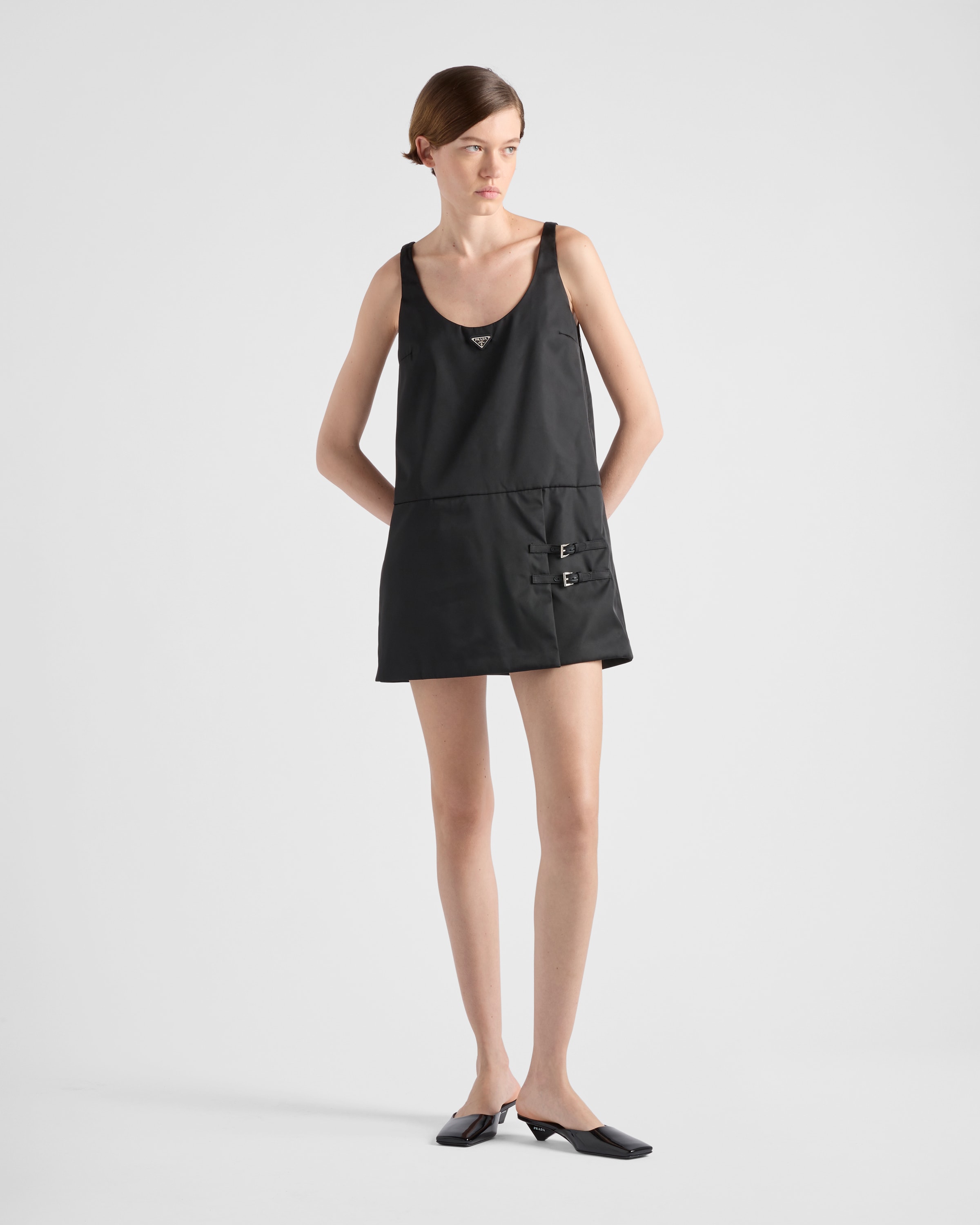 navy blue dress for baby girl Prada Eyelet Embroidery A Line Strap Corset Midi Dress White