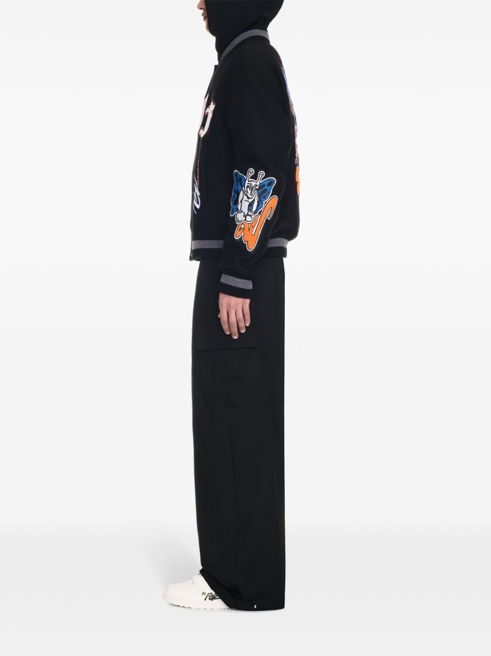 OFF-WHITE Off-White Chenille-Logo Bomber Jacket