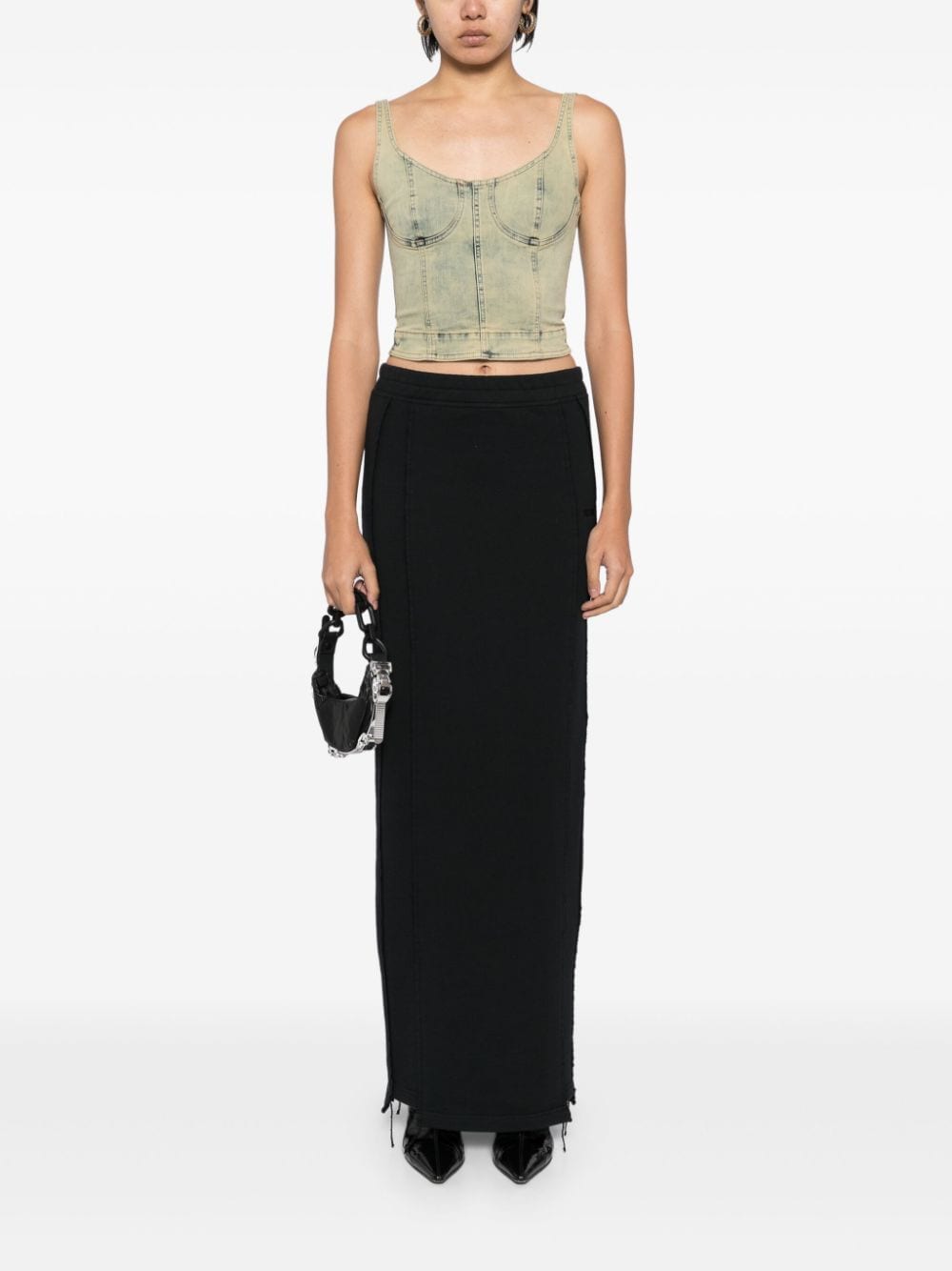 VETEMENTS VETEMENTS Embroidered Jersey Maxi Skirt