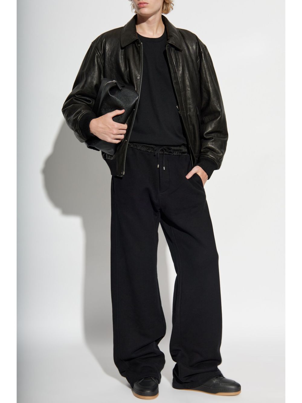 SAINT LAURENT Saint Laurent Leather Bomber Jacket