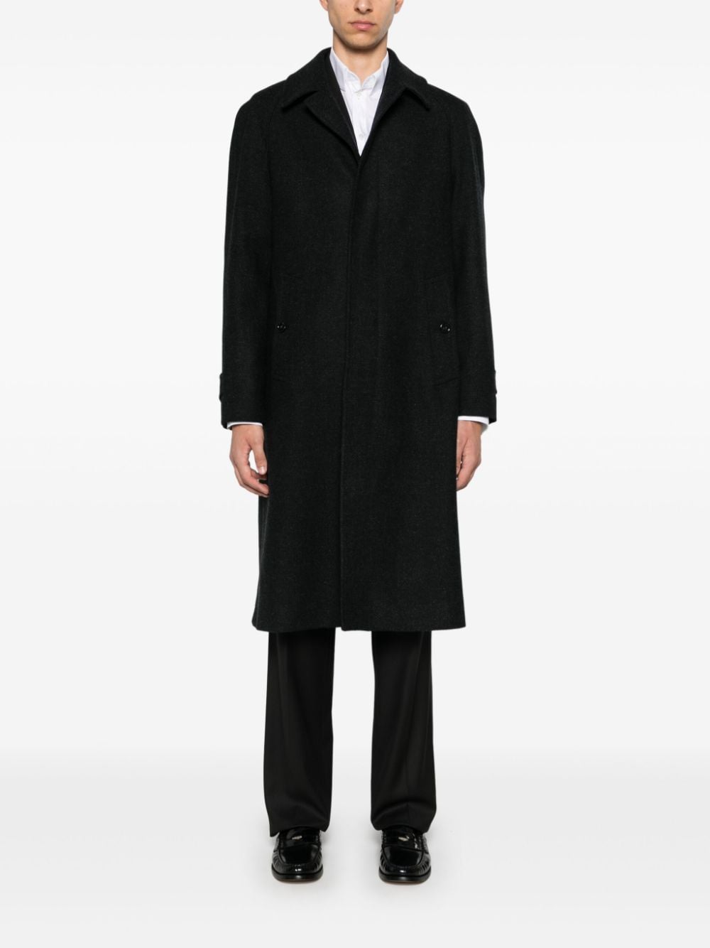 LARDINI Lardini Striped Virgin Wool-Cashmere Coat