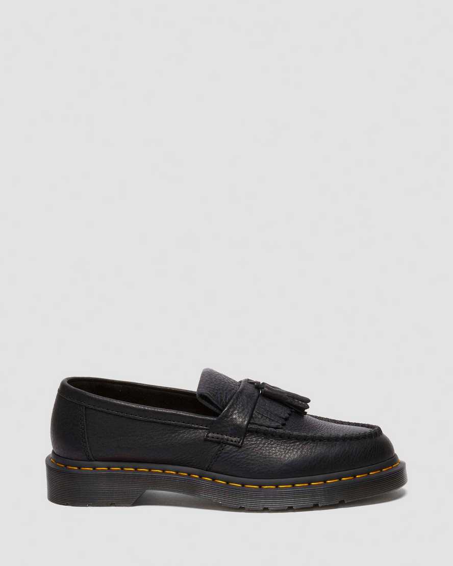 Dr. Martens Adrian Gothic Americana Leather Loafes - Black