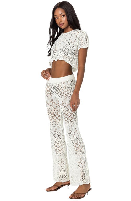 EDIKTED EDIKTED Fable Mixed Open Stitch Pants