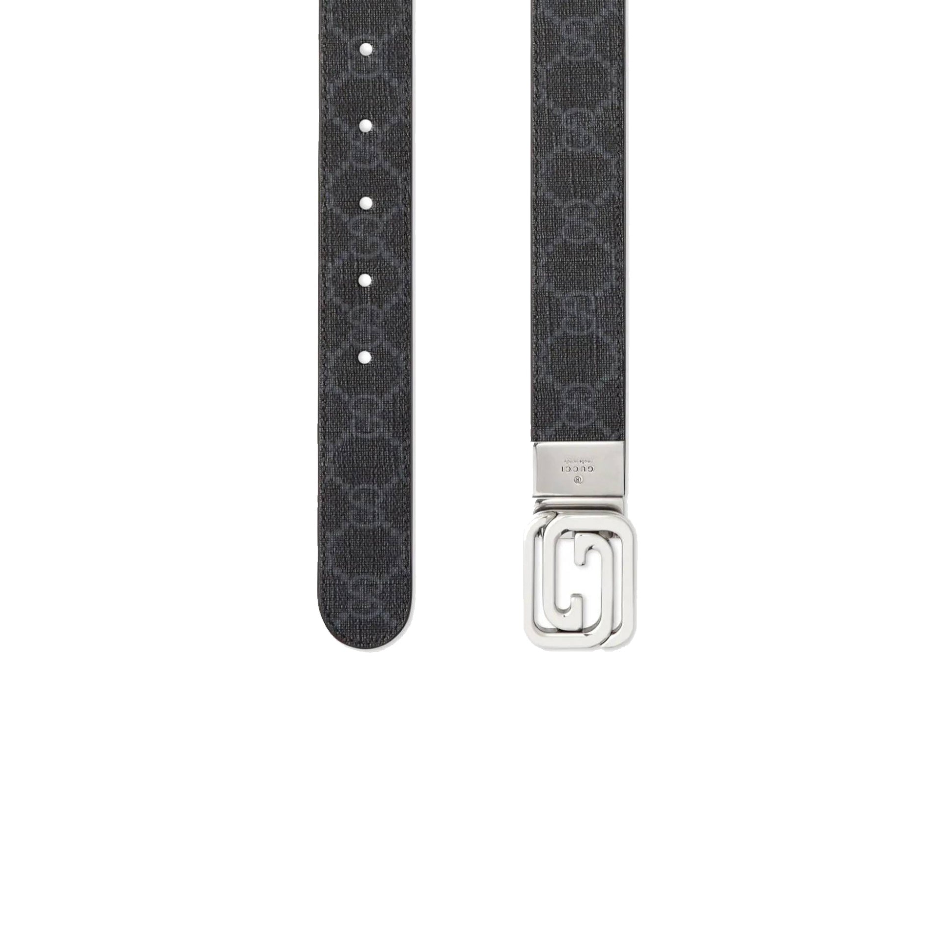Gucci Reversible Square Gg Cross Belt - Black | Editorialist