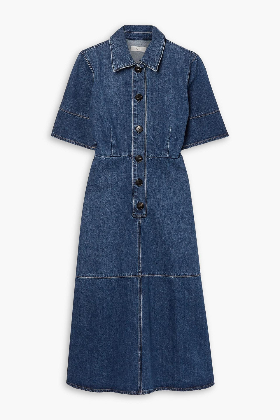 co denim midi dress Elodie Dress in Light Wash Denim M