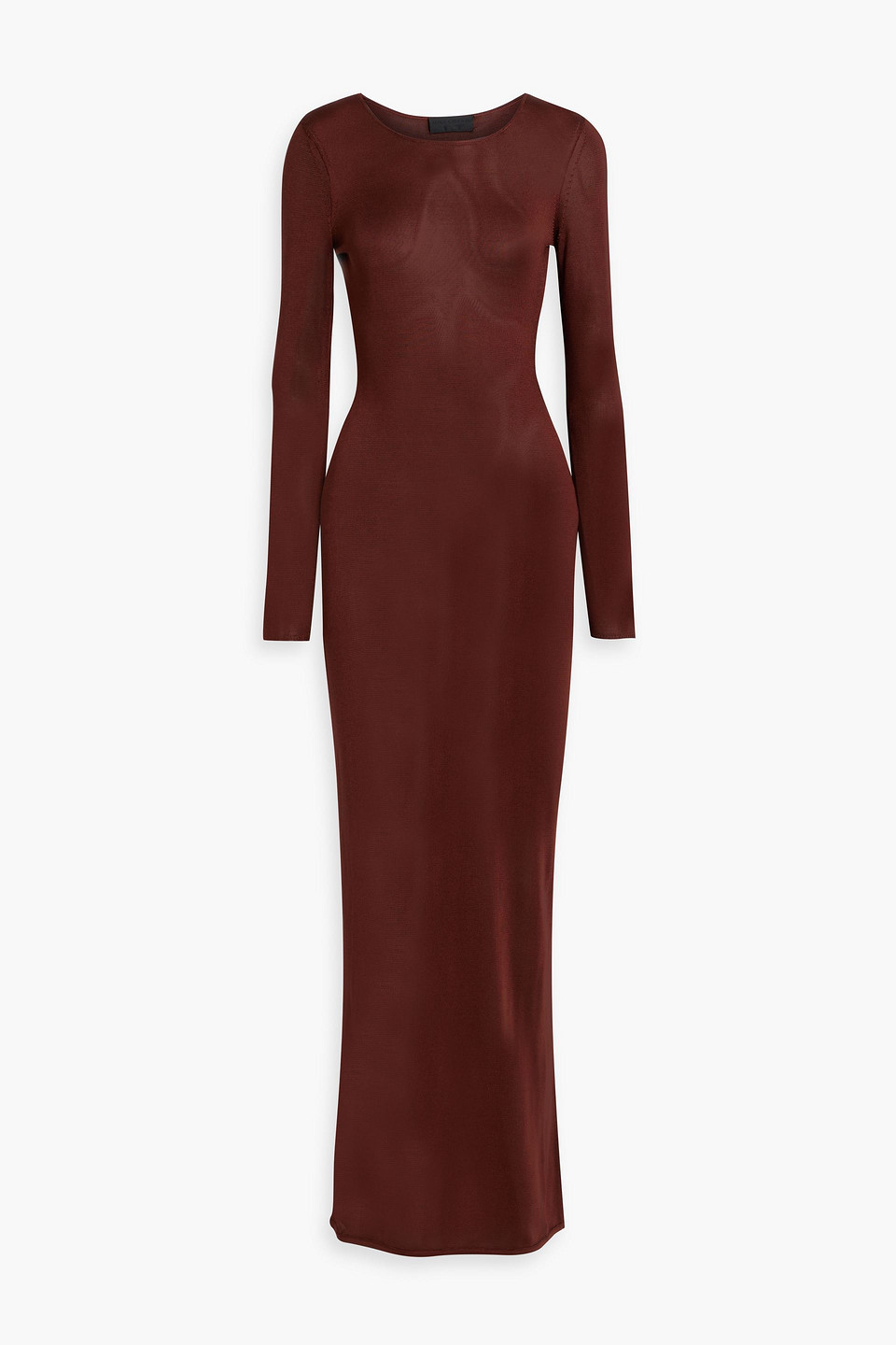 alfie mini dress brown Draped Open-Back A-Line Mini Dress in Chocolate Brown - 6 main image 0