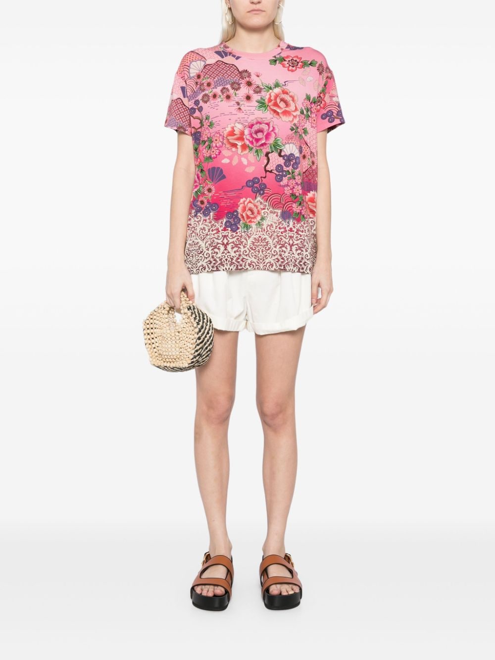 JOHNNY WAS Johnny Was Floral-Print T-Shirt